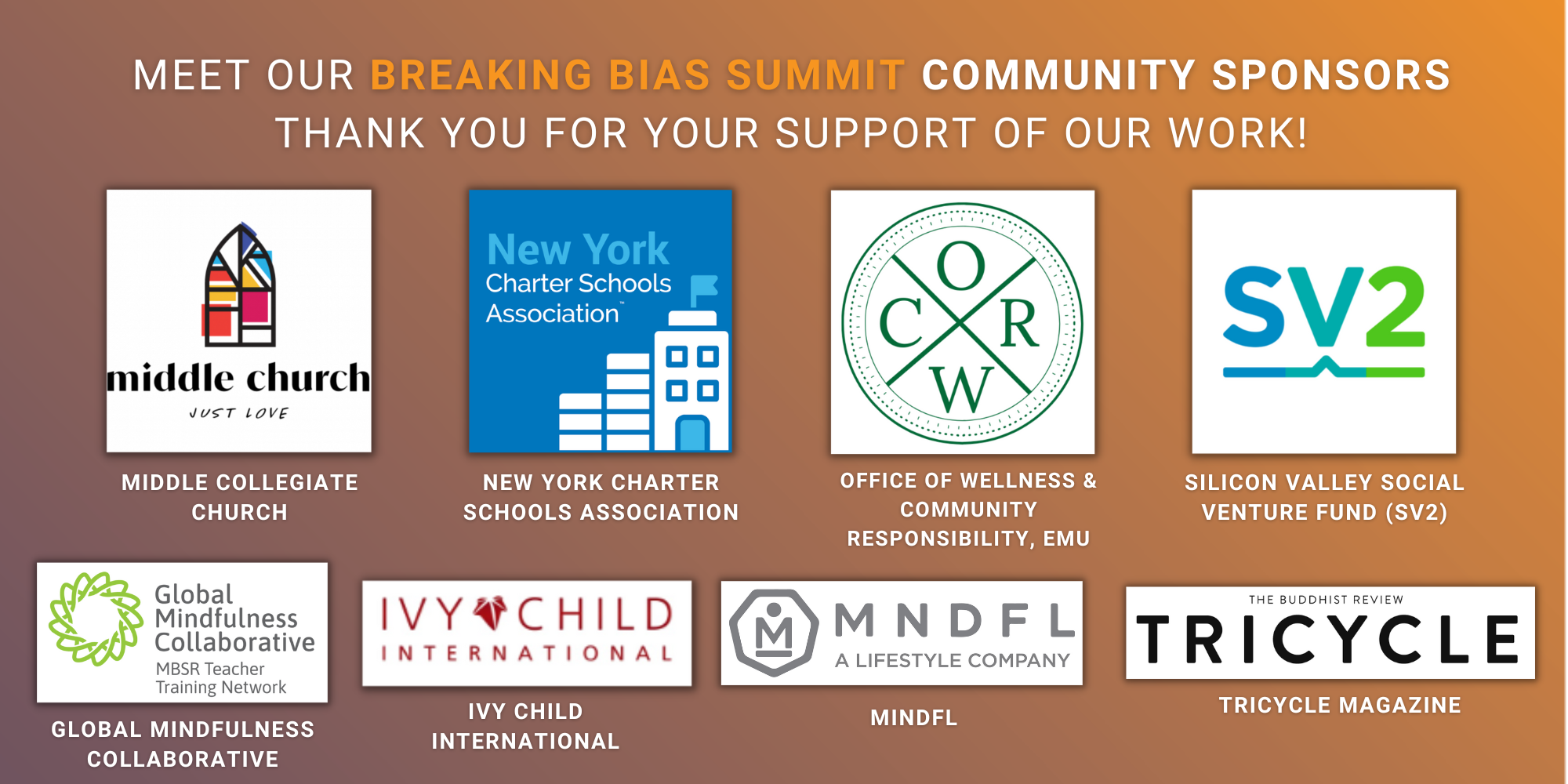 Meet our Community Sponsors